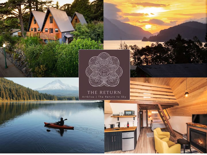 The Return To Sky - A-frame Cabin - Stunning Views - Cascade Locks, OR
