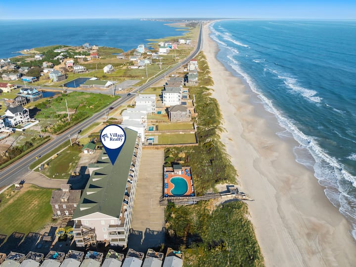 Reel Life: Oceanfront Condo | Elevator | Pool - Hatteras, NC