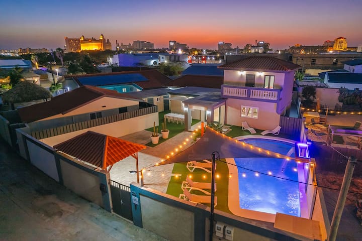 Villa Cascada | Pool W Waterfall | Near Palm Beach - Aruba