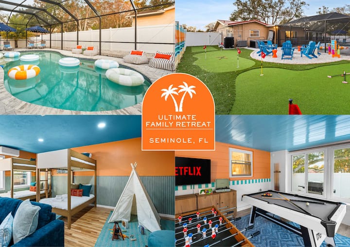 Ultimate Family Retreat - Pool - Games - Hot Tub - Indian Shores, FL