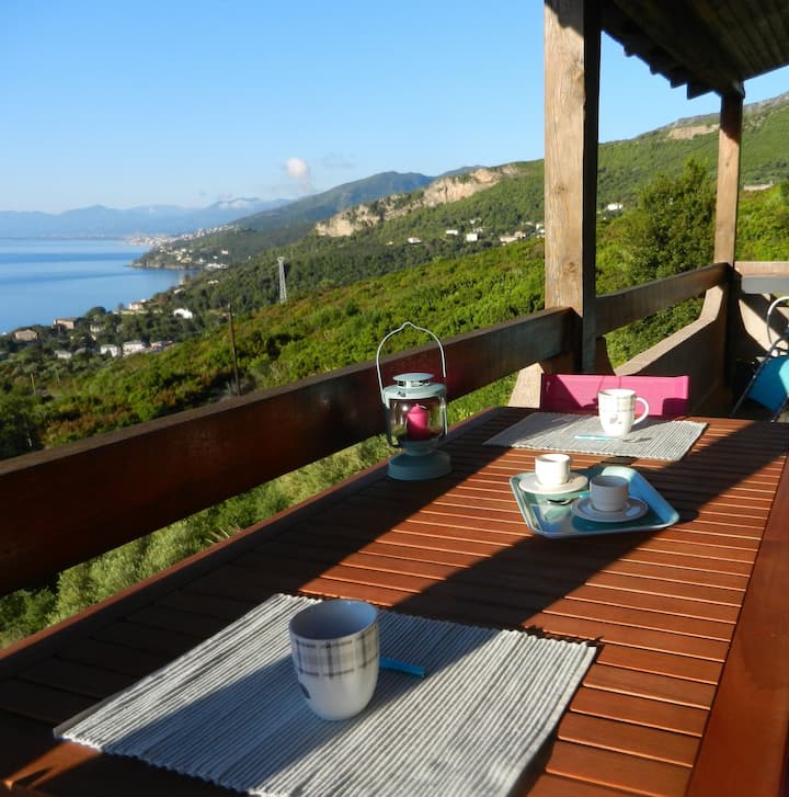 Casa Onda Di Luna Maison Avec Vue Mer Panoramique - Brando