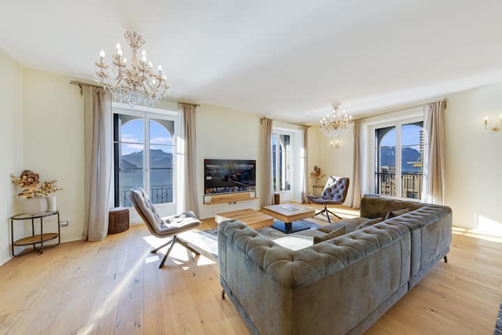 Modern 3-bedroom Lakeview Apartment In Montreux - Montreux