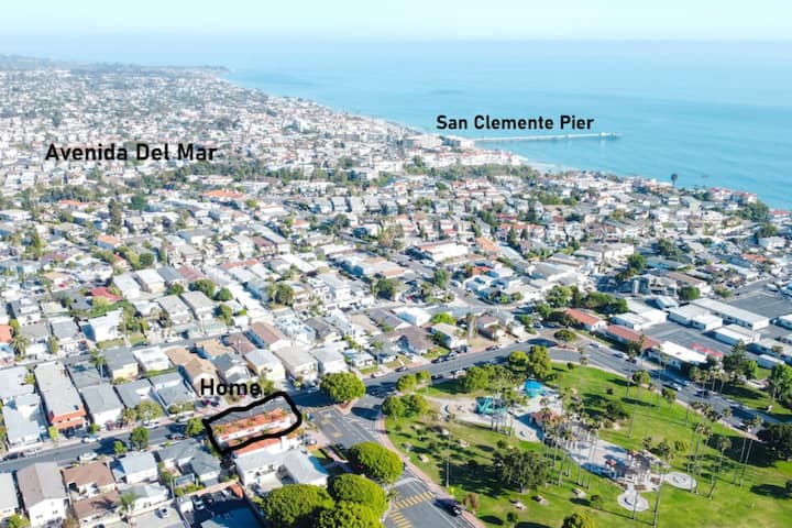 Walk To Beach | Ocean View | Sleeps 10 | Sc Duplex - San Clemente, CA