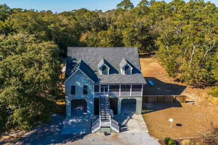5br Home | Dog-friendly | Fire Pit | Grill - Edisto Beach, SC