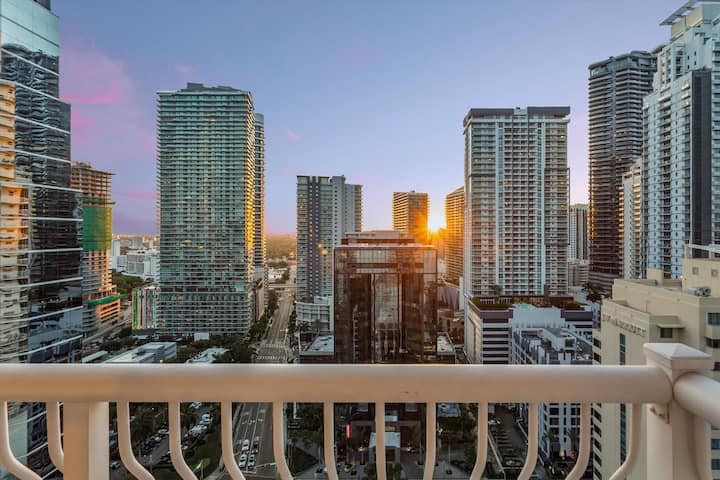 Vue Panoramique & Luxe à Brickell | 3br 8 Pers - Miami