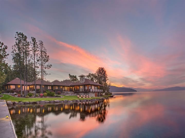 Exceptional Luxury, Private 365` Waterfront Home - Lake Ponderay, Ponderay