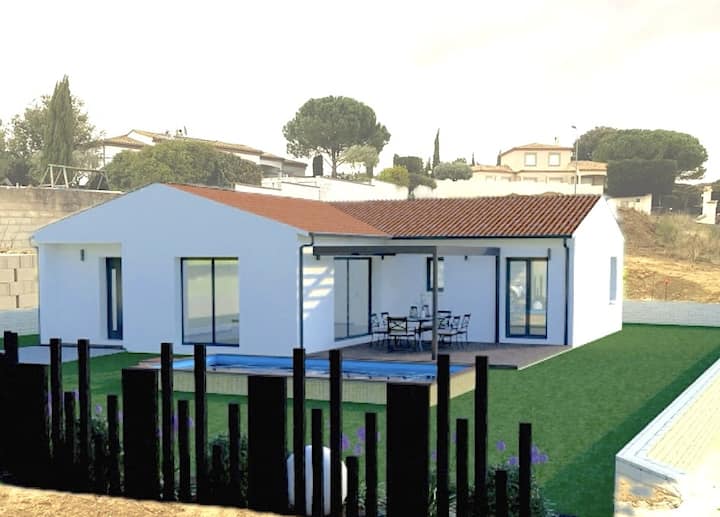 Villa-sdb Privée Avec Douche-vue Sur Montagne - Carcassonne