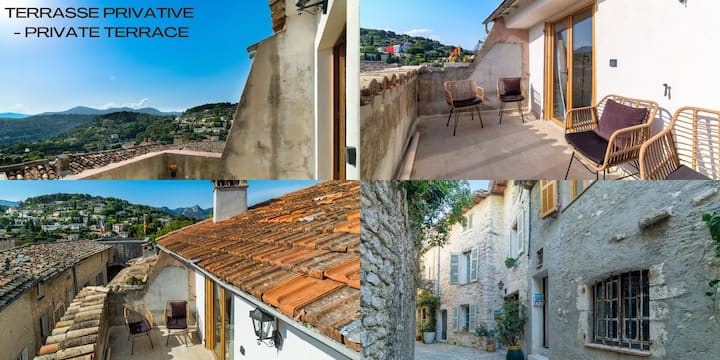 Appartement Moderne & Rustique St-paul-de-vence 8p - Saint-Paul-de-Vence