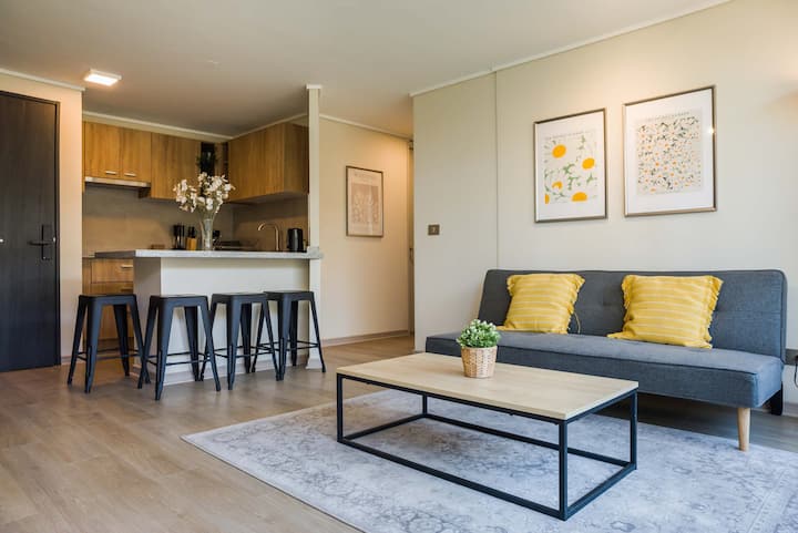 Bright 2d2br Santiago Apartment Near Attractions - Santiago