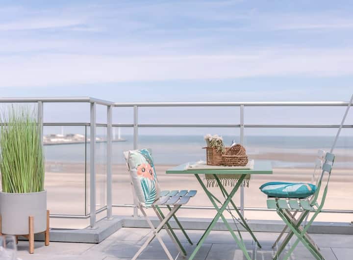 Seafront Retreat W/ Two Terraces - Knokke-Heist