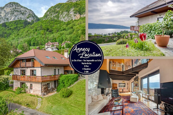 Le Clos D’azur – Vue Imprenable Sur Le Lac - Menthon-Saint-Bernard