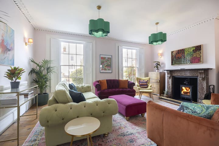 5-bed Period-maison-vue Sur Rue-salle De Bain Priv - Gloucester, UK