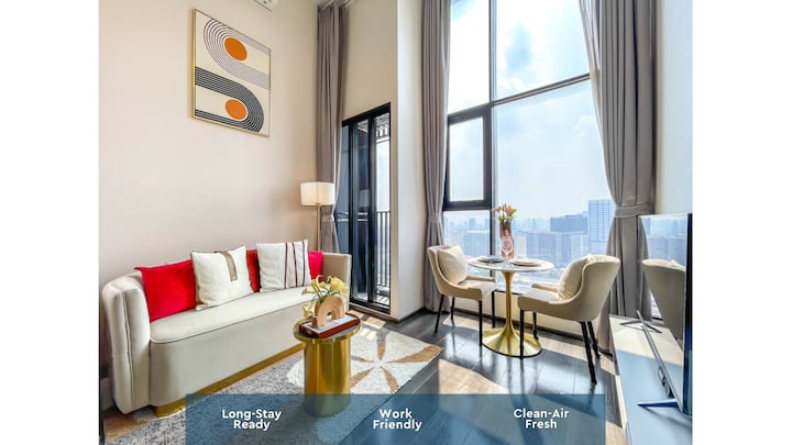 Duplex Near Bts •Rooftop Pool • Skyline•sontana - Thailand