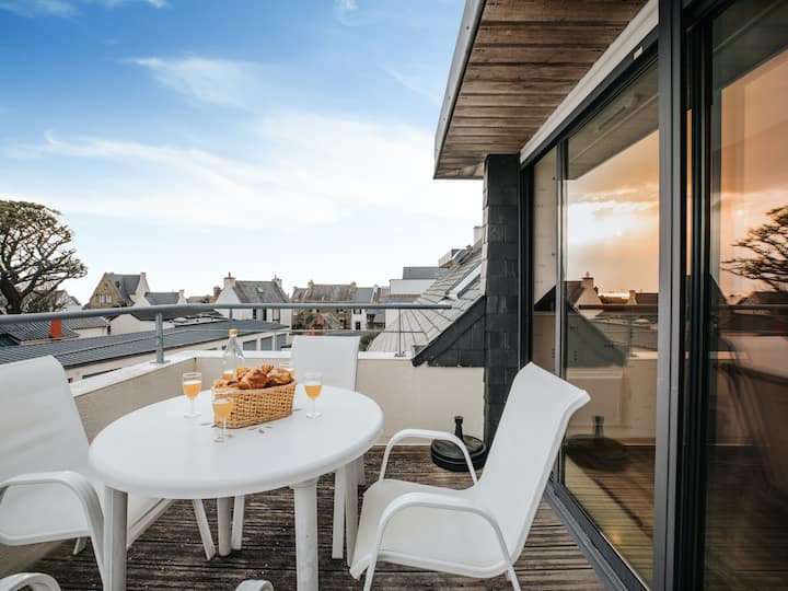 Duplex Avec Vue Sur Mer Et Terrasse Au Conquet - Le Conquet