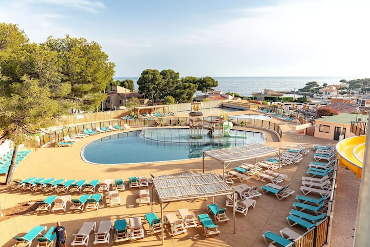 Mobil-home 6 Pers Avec Accès Direct Mer - Sausset-les-Pins