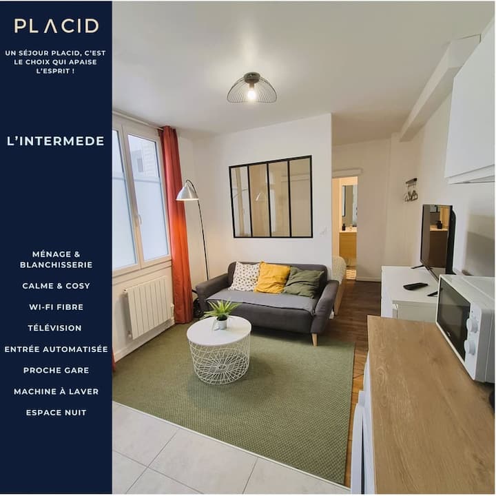 L'intermède Studio Gare Wifi Tv Lave-linge - Tours