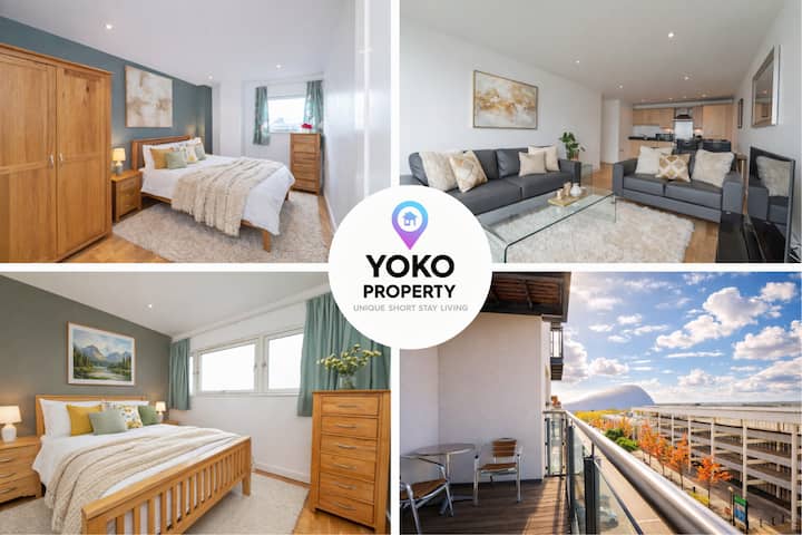 Stylish 2 Bedroom 2 Bath Flat • Balcony • Parking - Milton Keynes