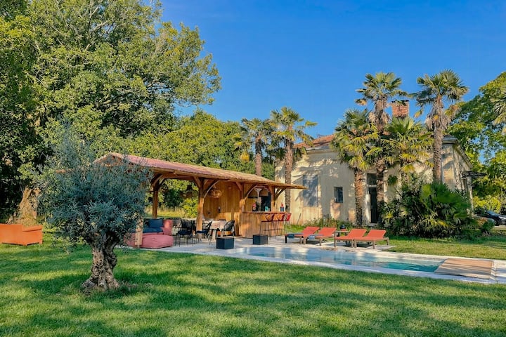 American-style Villa With Pool In Montalivet - Vendays-Montalivet