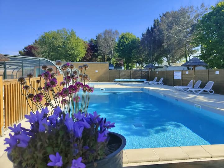 Zecamping 3* Mobil Home 37m² Piscine - Plougrescant