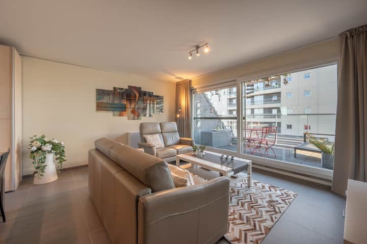 Bright Seaview Apartment With Terrace In Ostend - Ostende