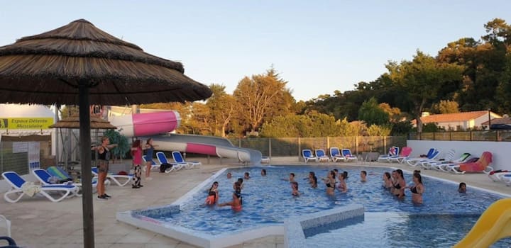 Zecamping 4* Mobil Home 30m² Piscine - La Barre-de-Monts