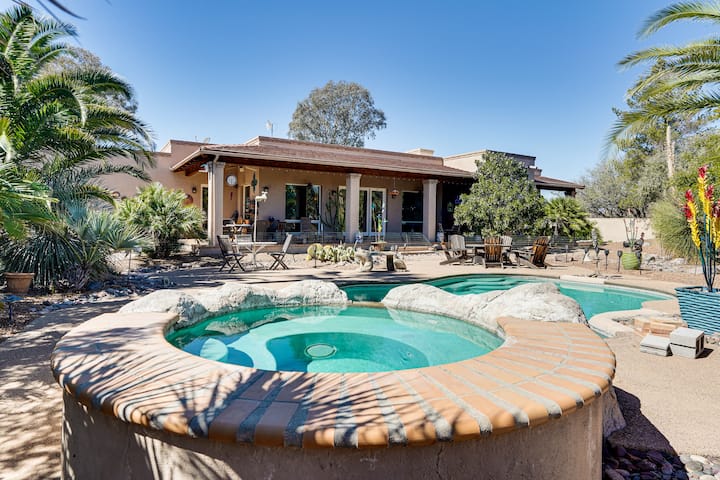 Hike Anza Trail On-site: Colorful Hacienda W/ Pool - Tubac, AZ