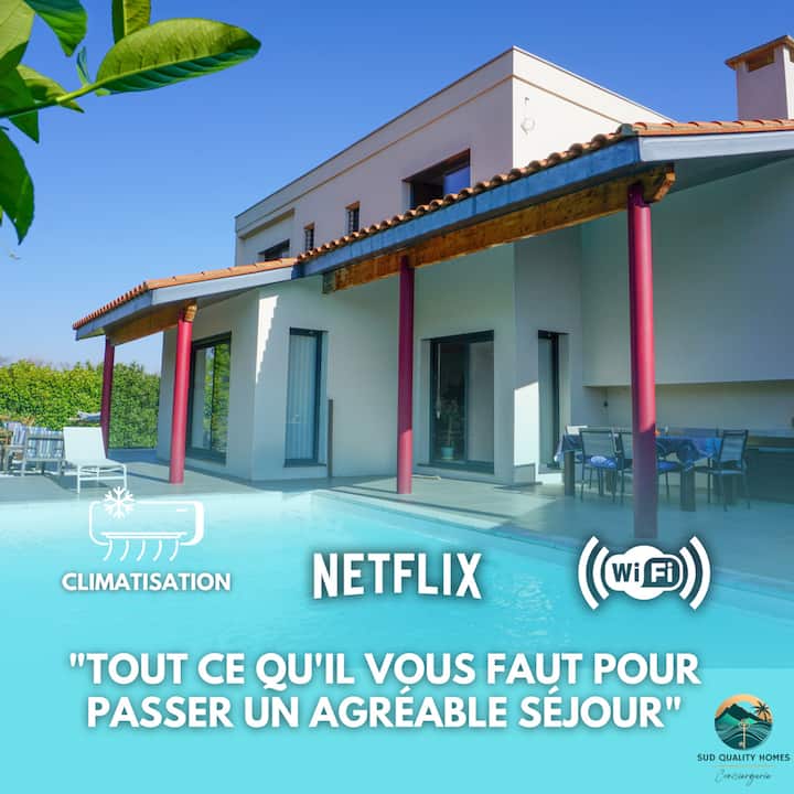 Villa Soléa • Piscine Privée• Wifi• Clim• 10 Pers - Perpignan