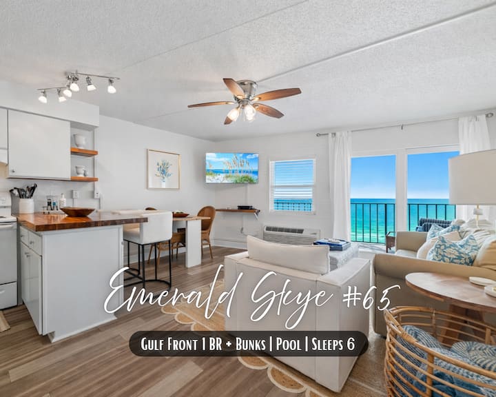 New! Beachfront 1br+bunks*amazing Gulf Views*pool - Adventure Island, Orange Beach