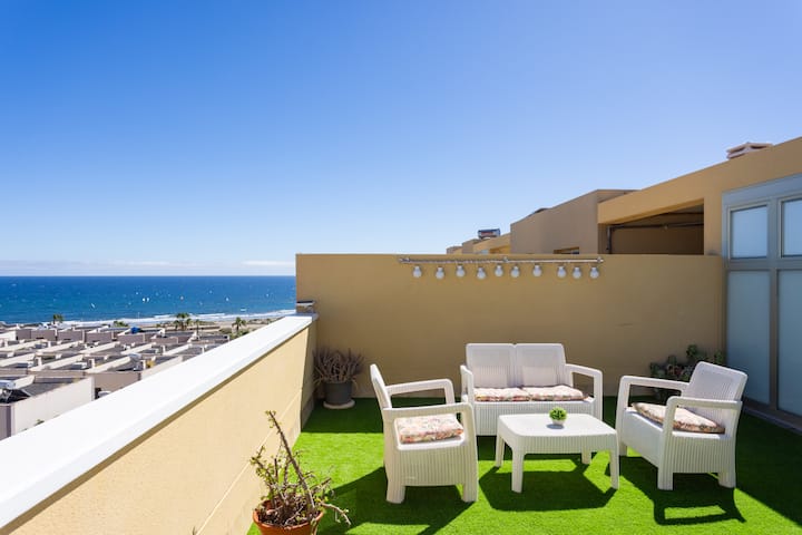 Lovely Seaview Apartment. Swimming Pool & Parking. - Granadilla De Abona