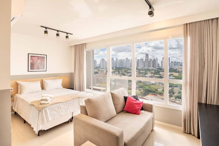 Flat Aconchgante No Metropolitan - Próx Flamboyant - Goiânia