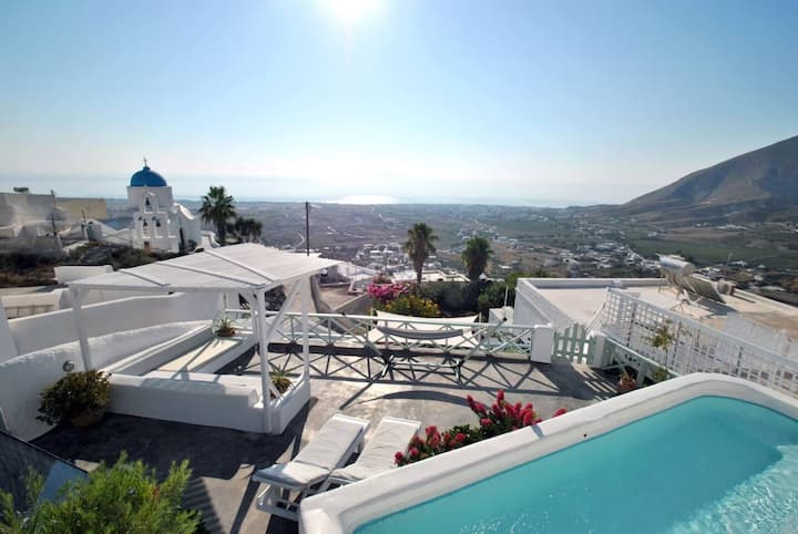 Ambrosia Villa Troglodyte - Vue Sur Mer - Piscine - Santorini