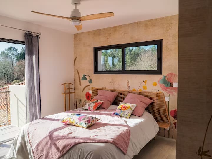 Chambre Double Coquelicot - Biscarrosse