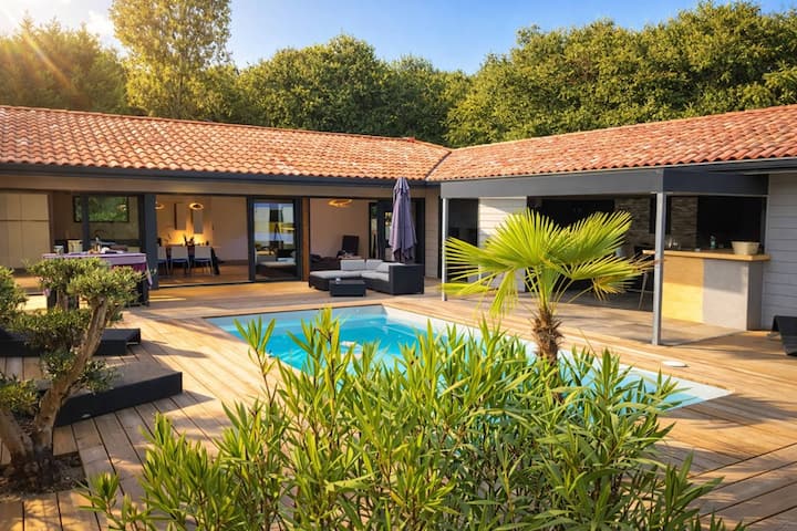 Soustons- Villa 6pers Avec Piscine- S.mathe01 - Soustons