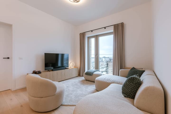 Oostende: Appartement Avec Vue Sur La Ville, 2 Cha - Ostende
