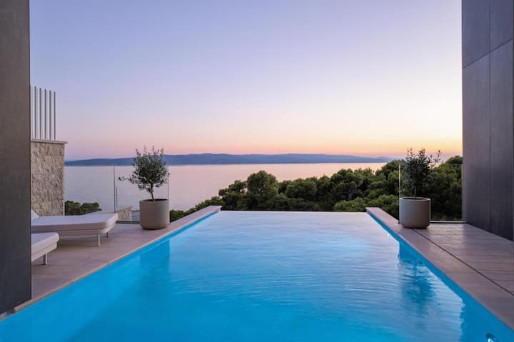 Luxury Beachfront Villa Brela Diamond 1 - Promajna