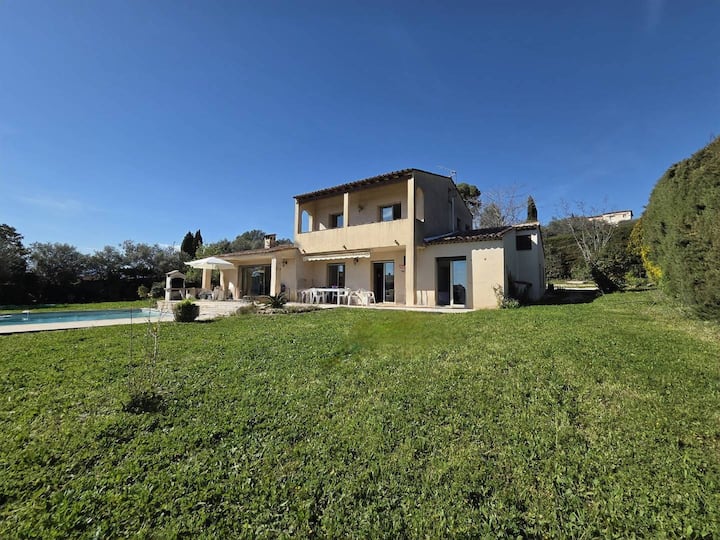 Villa 5p Jardin Piscine Wifi Clim Proche Village M - Grasse