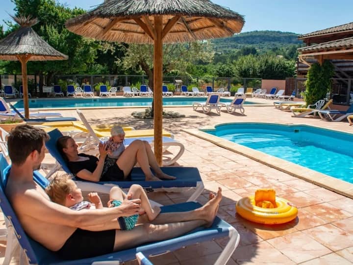 Zecamping 4* Mobil Home 30m² Piscine - Apt