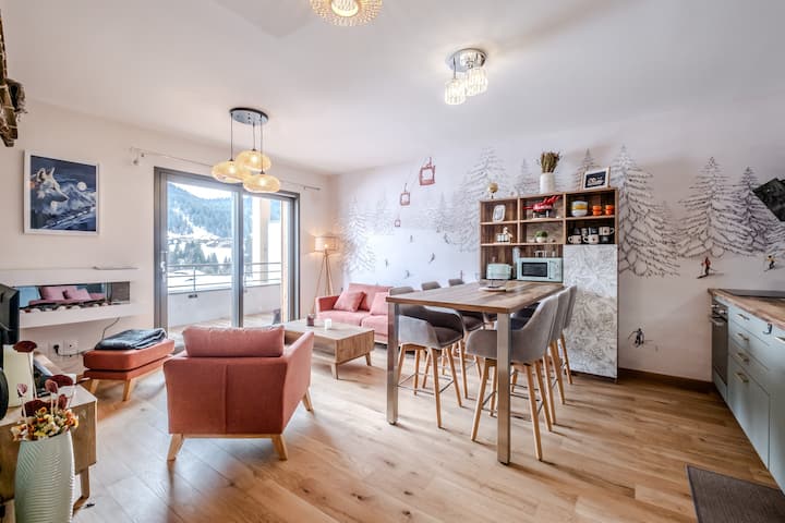 Les Gets - Nid Du Chéry,ski à Pied,vue Panoramique - Cruseilles