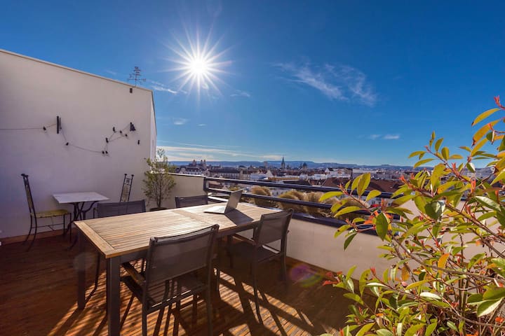 Le 8e Ciel Au Dessus De Dijon Duplex Avec Terrasse - ディジョン
