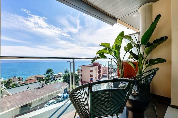 Bonito Apartamento Borumbot Con Vista Al Mar - Calpe