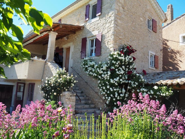 Le Clos Lau-tave Grande Maison Provençale De 110 M - Le Jardin de l'Abbaye de Valsaintes