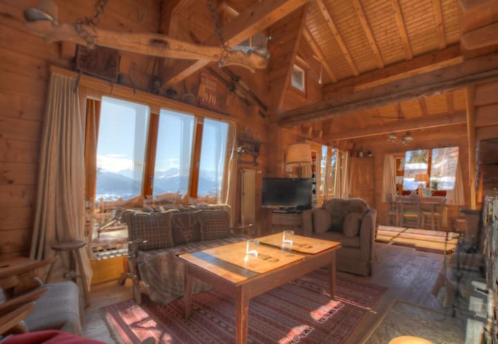 Chalet Féline à Anzère Avec Vue Sur Les Alpes - Anzère