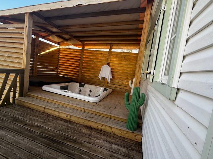 Mobil Home Avec Jacuzzi Et Terrasse - 4 Pers. - Vendays-Montalivet