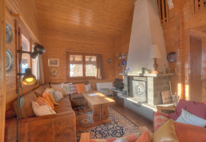 Chalet Johnson à Anzère Avec Vue Sur Les Alpes - Anzère