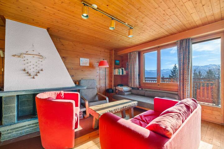 Chalet Praz Da Luys à Anzère Avec Vue Sur Les Alpe - Anzère