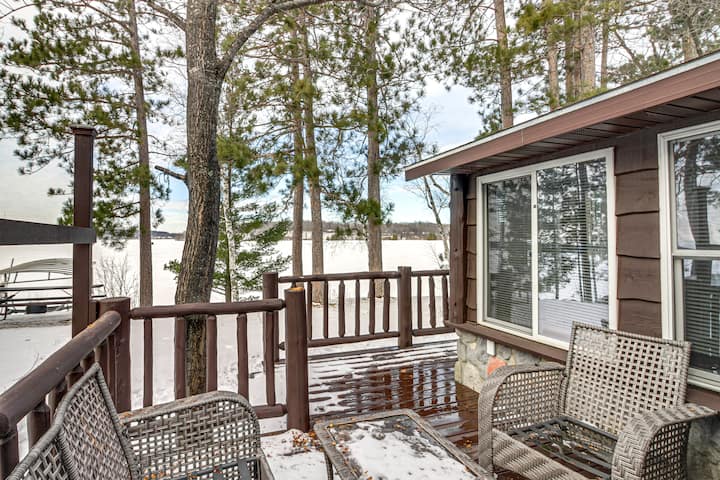 Waterfront Leech Lake Cabin W/ Boat Dock + Lift - Walker, MN