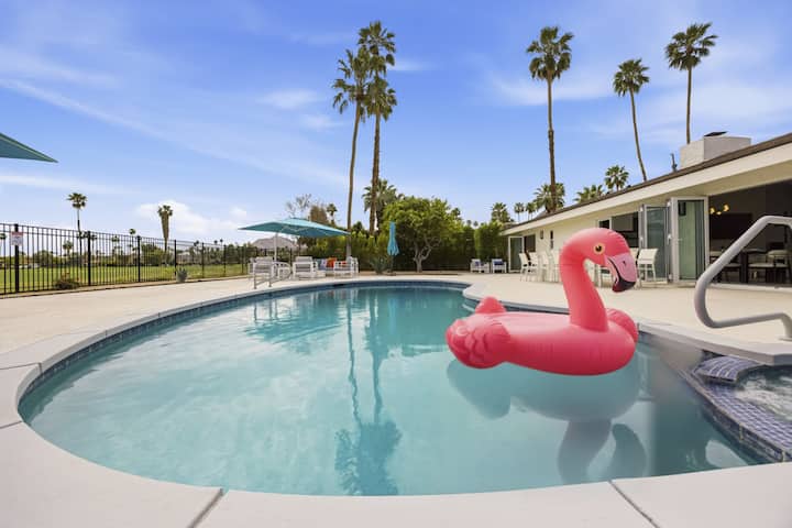 Front Row Golf Views | Pool & Hot Tub - Palm Springs, CA