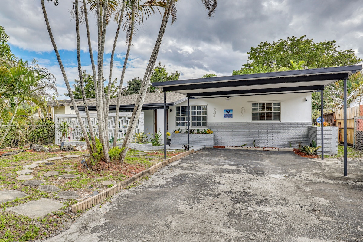 Maison confortable à Fort Lauderdale avec cour : à 11 km des plages ...