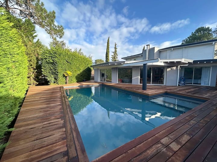 Superbe Villa Contemporaine Avec Piscine - 4 Chamb - Cap Ferret