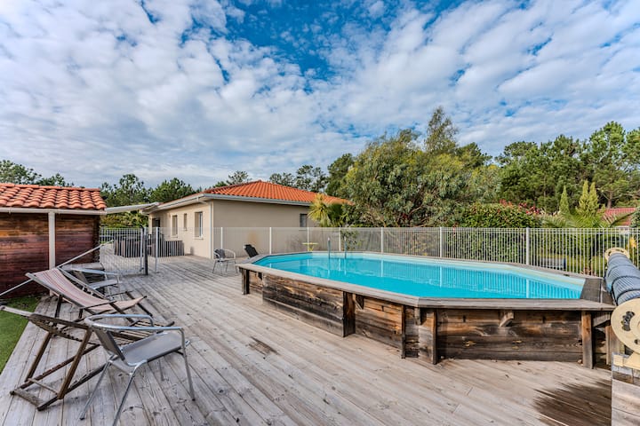 Villa Piscine Entre Lac Et Océan - Sanguinet